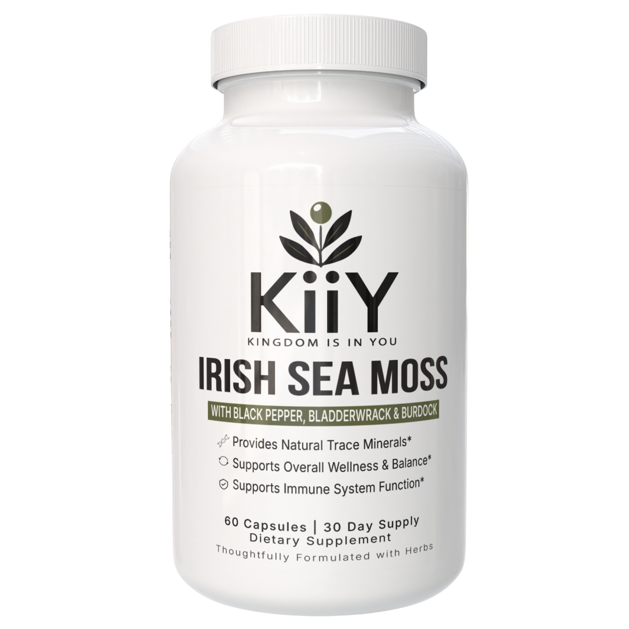 Irish Sea Moss (Burdock Root/Bladderwrack) – KIIY Supplements